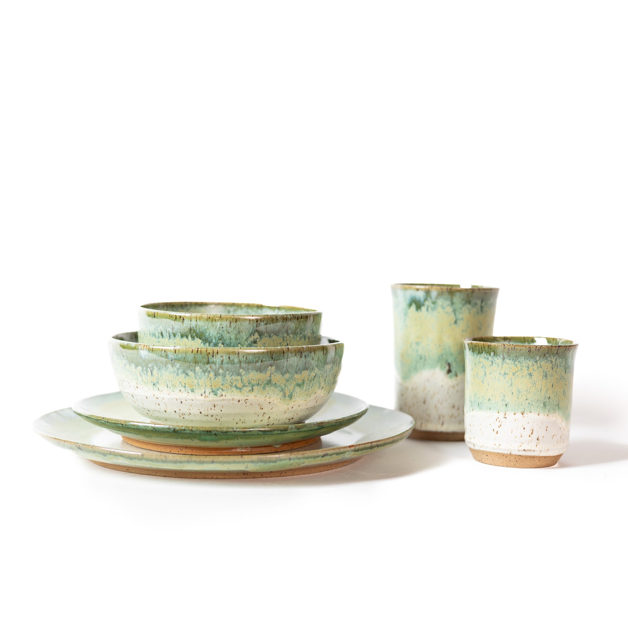 Six Piece Dinnerware Set for Four - Lillian – Sarah Sunshine Pottery