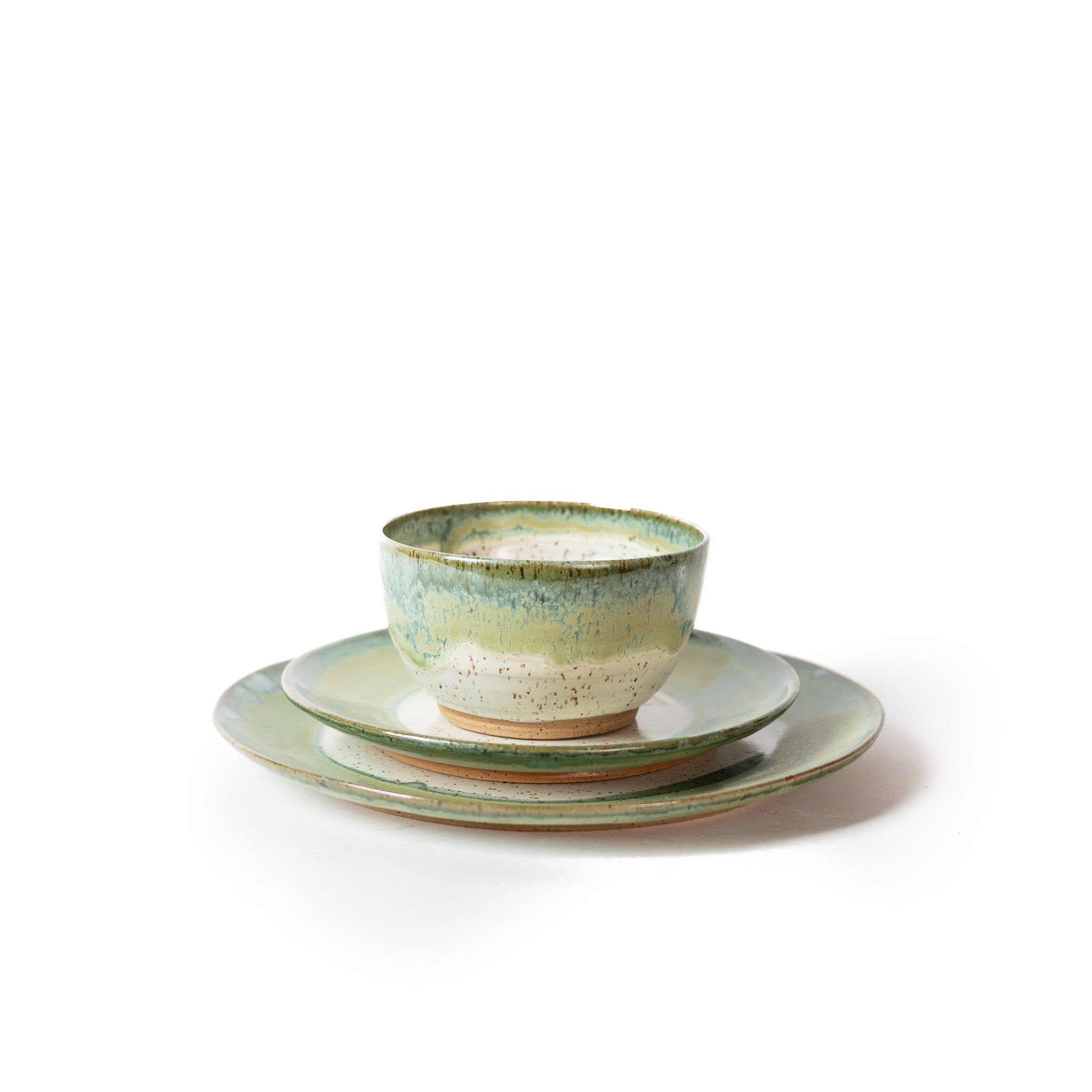 Three Piece Dinnerware Set for Four - Lillian – Sarah Sunshine Pottery